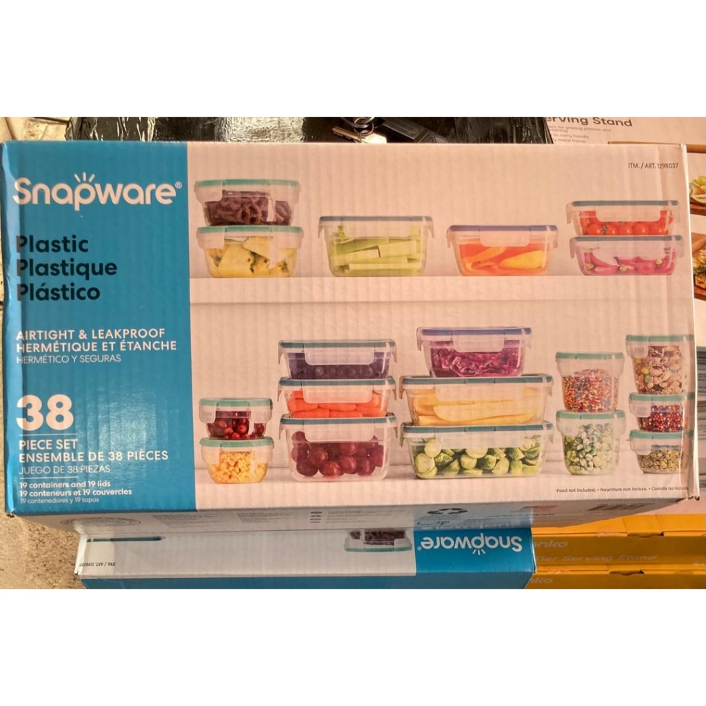 Snapware BPA-Free Plastic Storage Container 38pcs | Shopee Malaysia