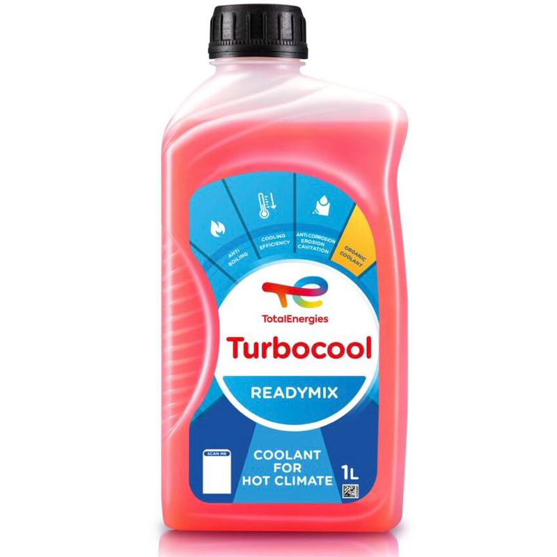 TotalEnergies TURBOCOOL READYMIX coolant colant motor kereta hot ...