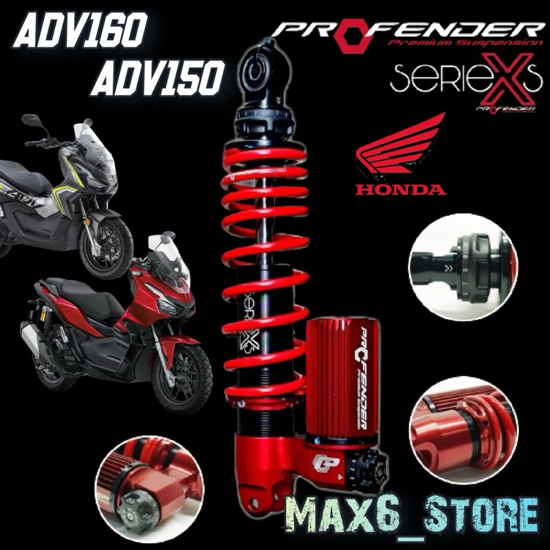 Honda ADV160 ADV150 Original Profender X-Series ADV Absorber Suspension ADV 400mm Monoshock With ...