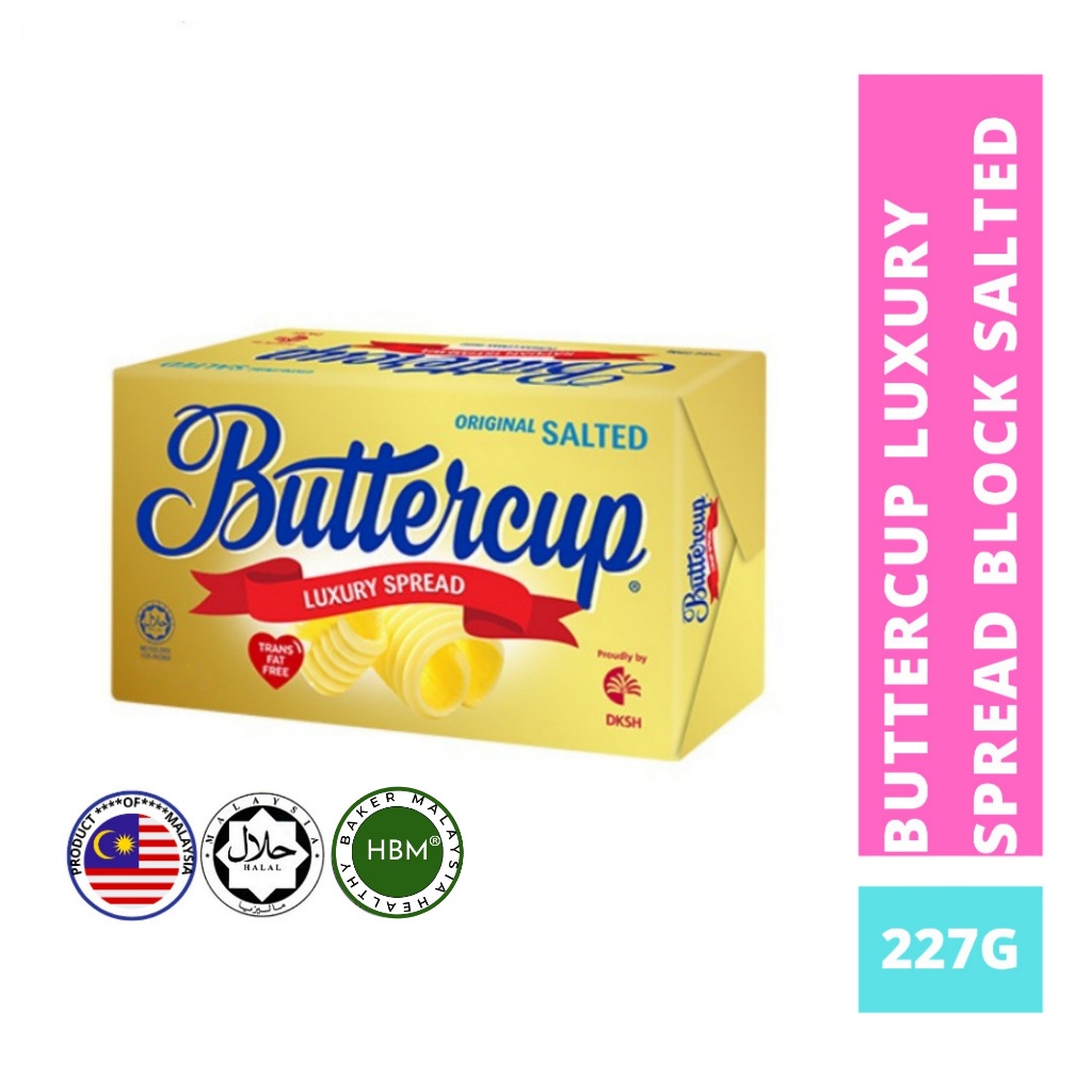 READY STOCK BUTTERCUP LUXURY SPREAD 227G WITH ICE BAG / BAKING BUTTER ...