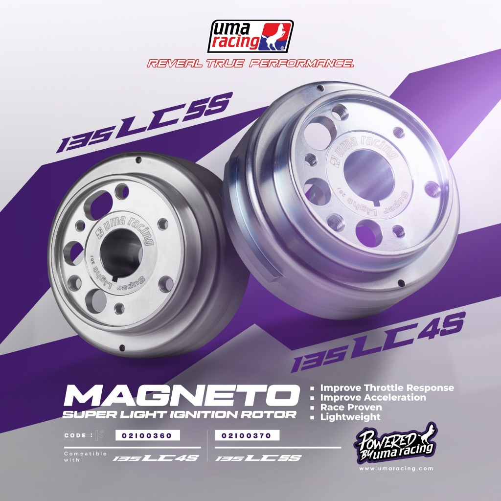 100% ORI UMA RACING SUPER LIGHT MAGNET MAGNETO IGNITION ROTOR ASSY ...