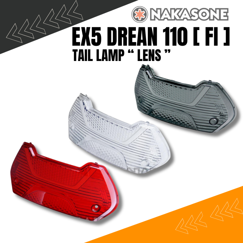 HONDA EX5 DREAM 110 [FUEL INJECTION] TAIL LAMP LENS [RED] [CLEAR ...