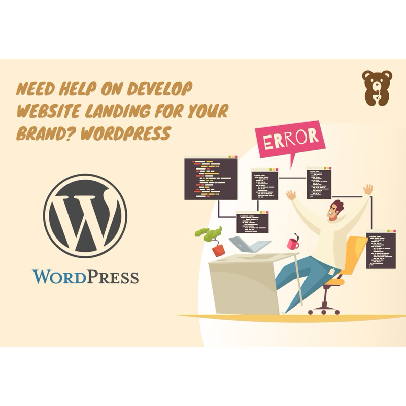 Wordpress website development - landing page/solve error | Shopee Malaysia