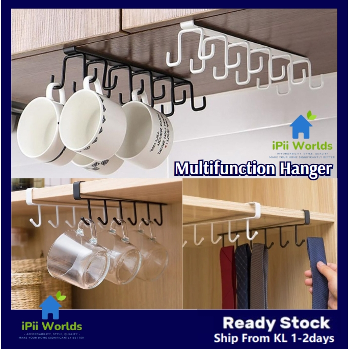 iPii Hanging Shelf Hook Shelf Of Punch Rack Multifunction Hanger For ...