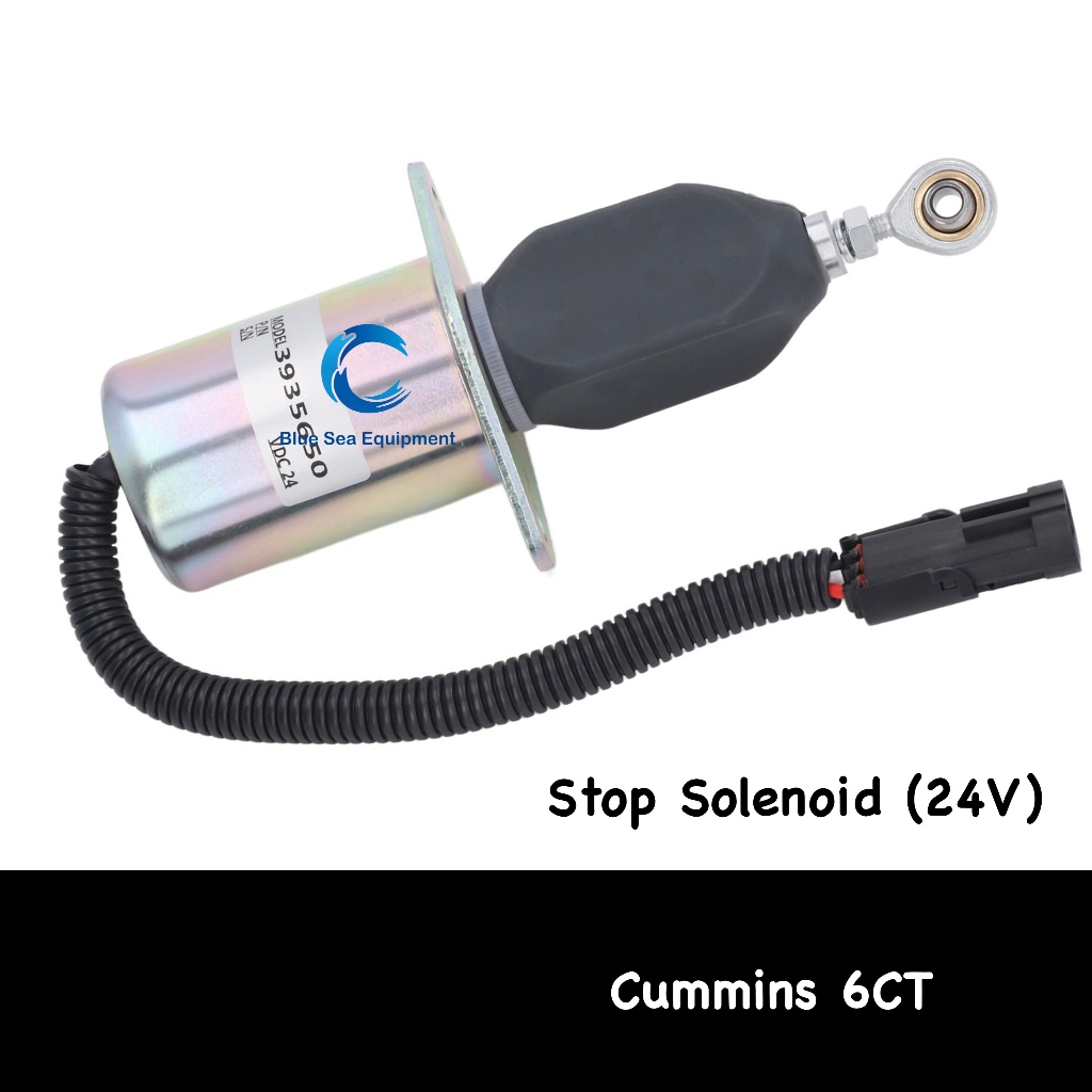 DCEC Stop Solenoid (24V) 3935650 Cummins 6CT Diesel Engine | Shopee ...