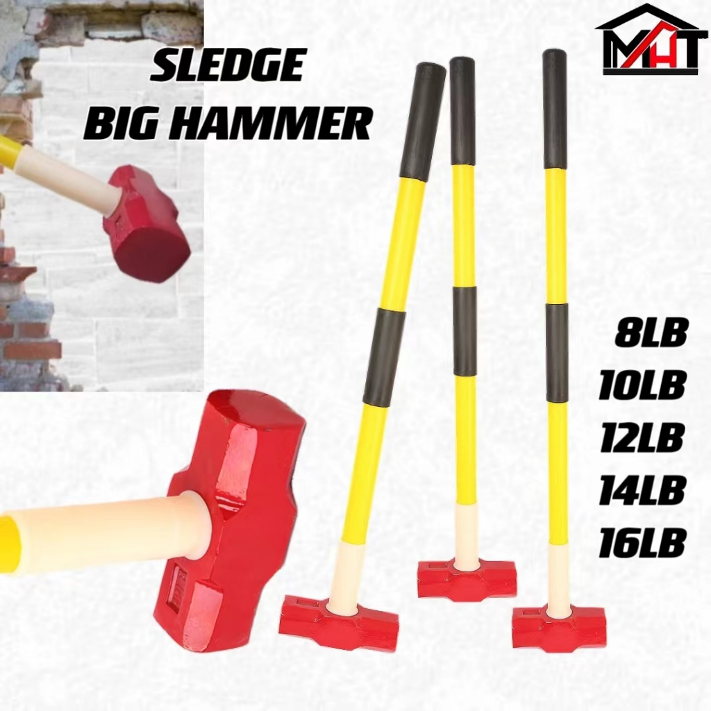 8LB 10LB 12LB 14LB 16LB Big Sledge Hammer Quality PVC Spring Handle ...