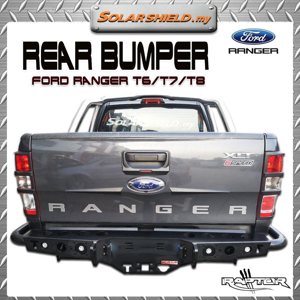 Ford Ranger T6/T7/T8,Wildtrack Rear Bumper 4X4 Rear Bumper | Shopee ...
