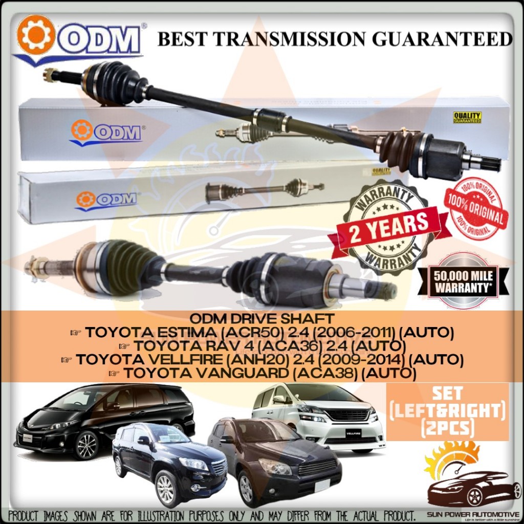 Toyota Estima 2.4 ACR50 / RAV 4 RAV4 2.4 ACA36 / Vellfire ANH20 2.4 ...