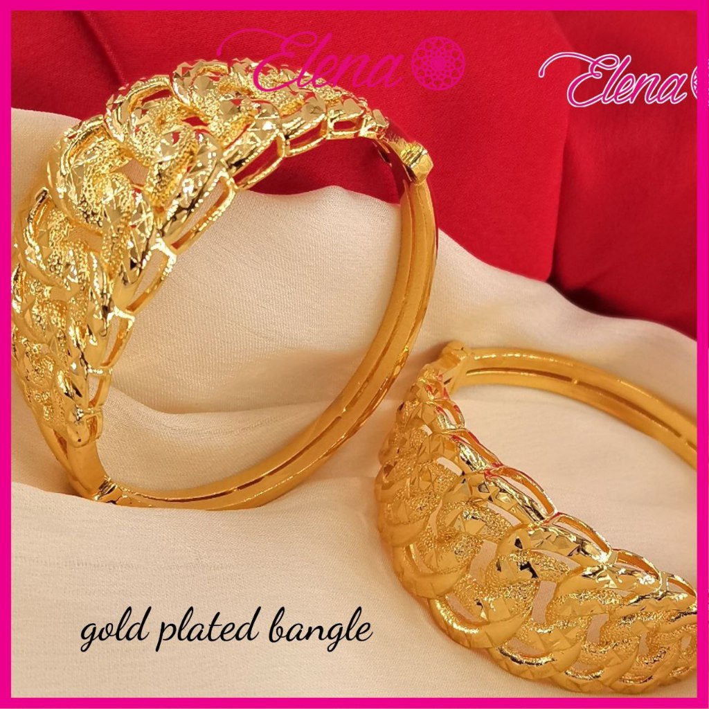 Elena Emas Korea Emas Sadur Gelang Tangan Dewasa Gelang Coco EG53 ...