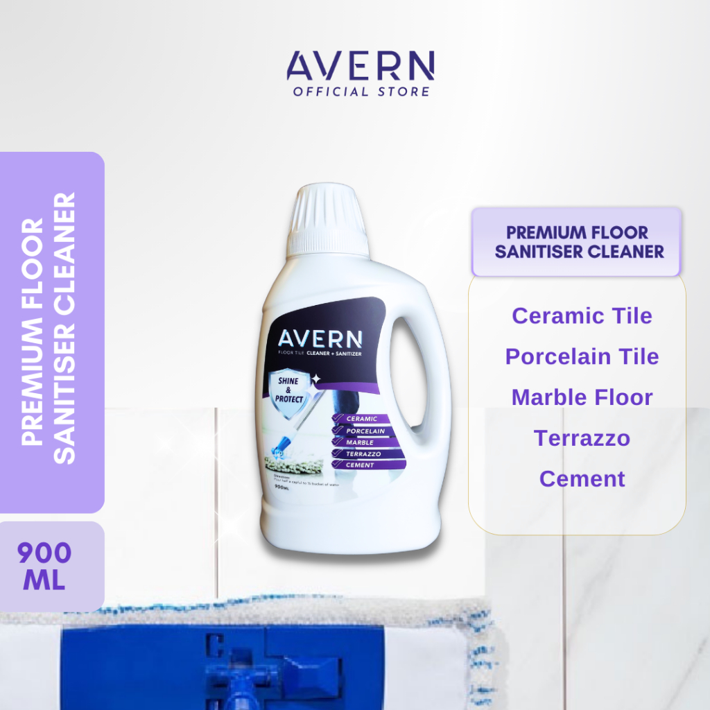 [READY STOCK] AVERN Floor Tile Cleaner + Sanitizer 900ml (For Ceramic ...