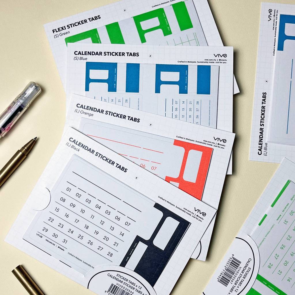 Flexi Calendar Sticker Tabs (L) | Shopee Malaysia