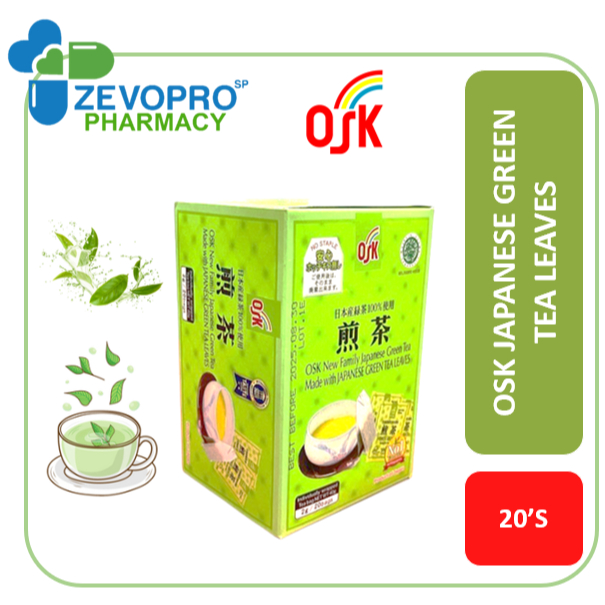 OSK JAPANESE GREEN TEA LEAVES 20'S / 50'S (HALAL) Jasmine / Roasted / Mixed [EXP 2026] | Shopee ...