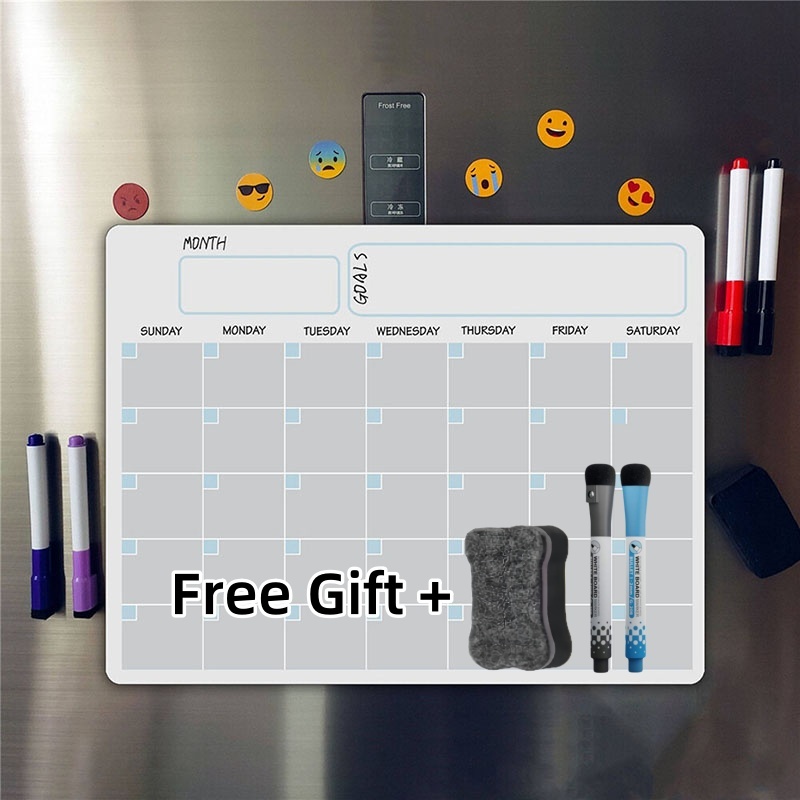 A3 Soft Magnetic Schedules Erasable Fridge Calendar Program Message ...