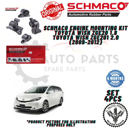 TOYOTA WISH ZGE20 1.8 (AUTO) SCHMACO ENGINE MOUNTING (SET) | Shopee ...