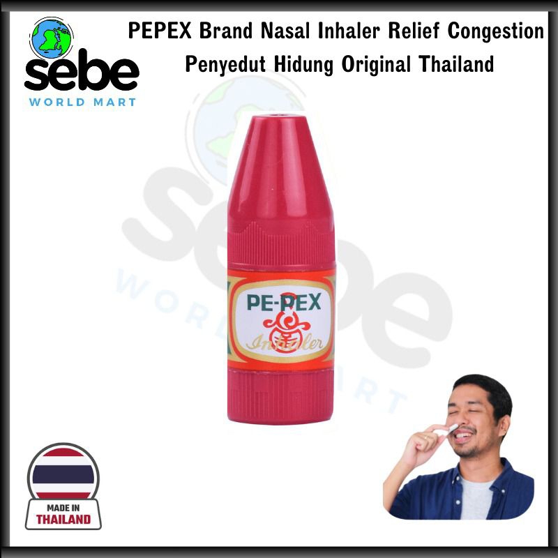 PEPEX Brand Nasal Inhaler Relief Penyedut Hidung Original Thailand ...