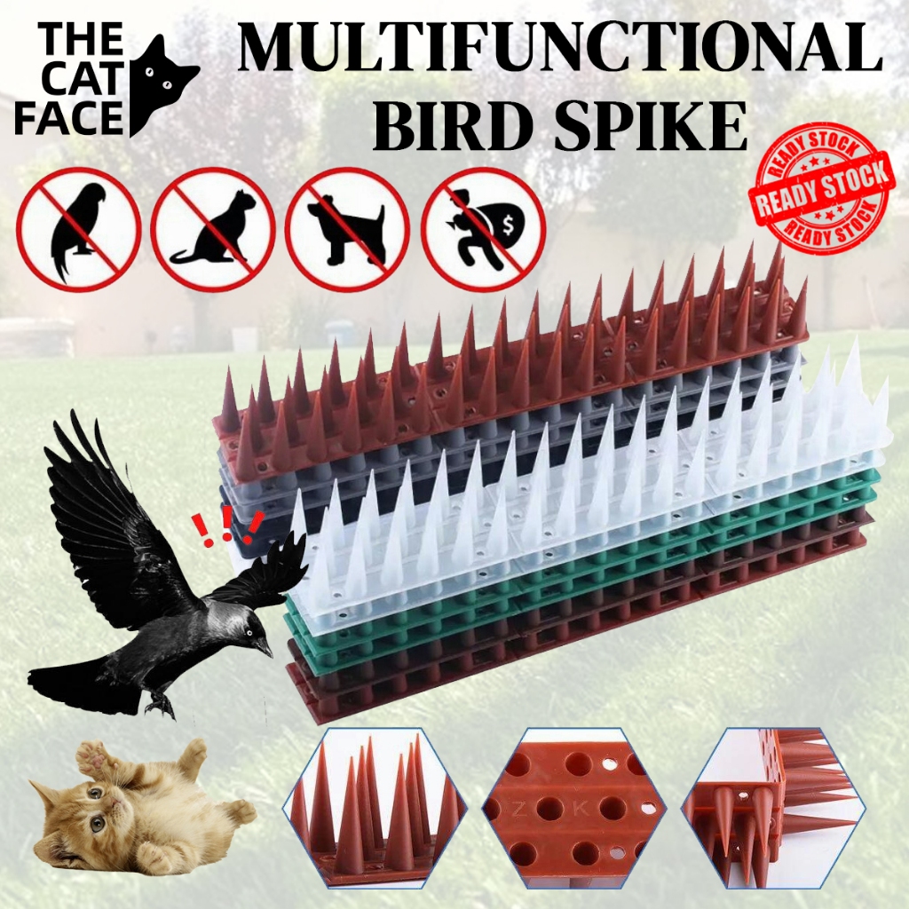 THE CAT FACE Plastic Bird Spike 1pcs Wall Fence Spikes Anti Climb ...
