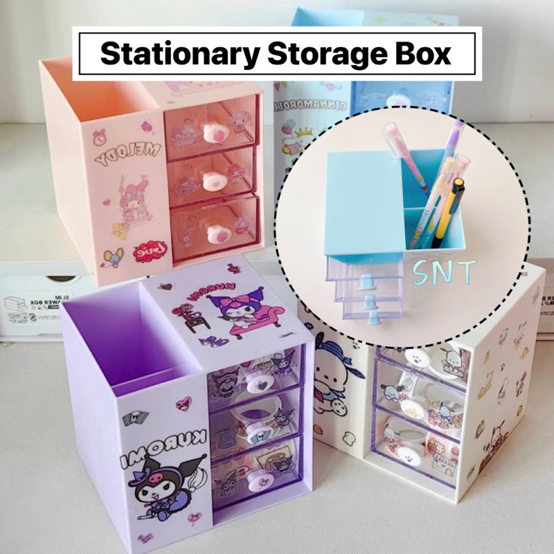 Cute Storage Box Organizer (SNT) Sanrio Organizer Box (CTG) Kuromi ...
