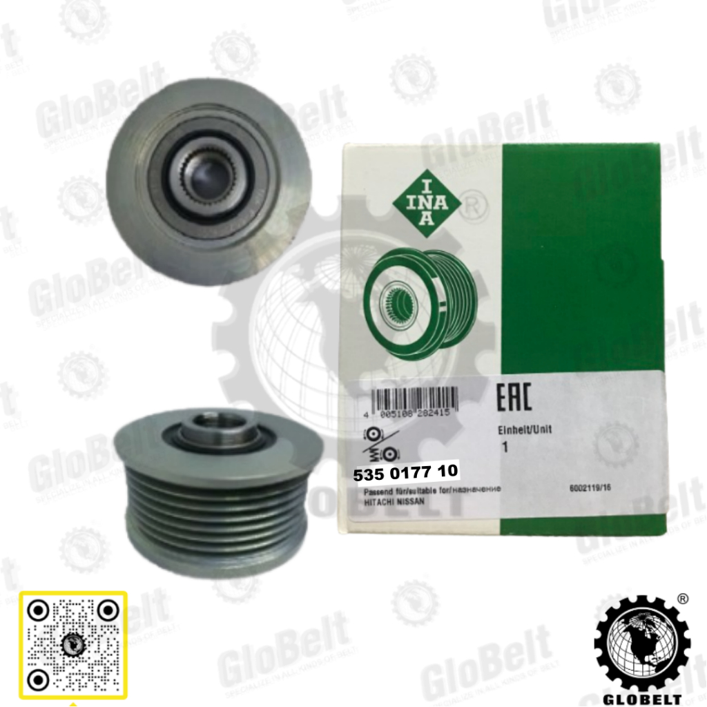 Nissan Navara Frontier D40, Murano II Z51 Alternator Pulley (7PK) (INA ...