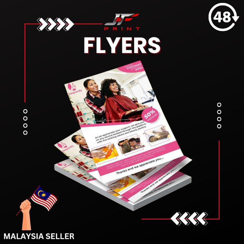 A5 flyers Colour Digital Printing Art Paper 128 gsm | Shopee Malaysia