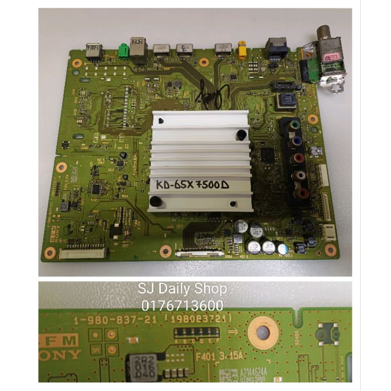 Sony KD-65X7500D Main board:1-980-837-21 Tcon with ribbon:6870C-0642B ...