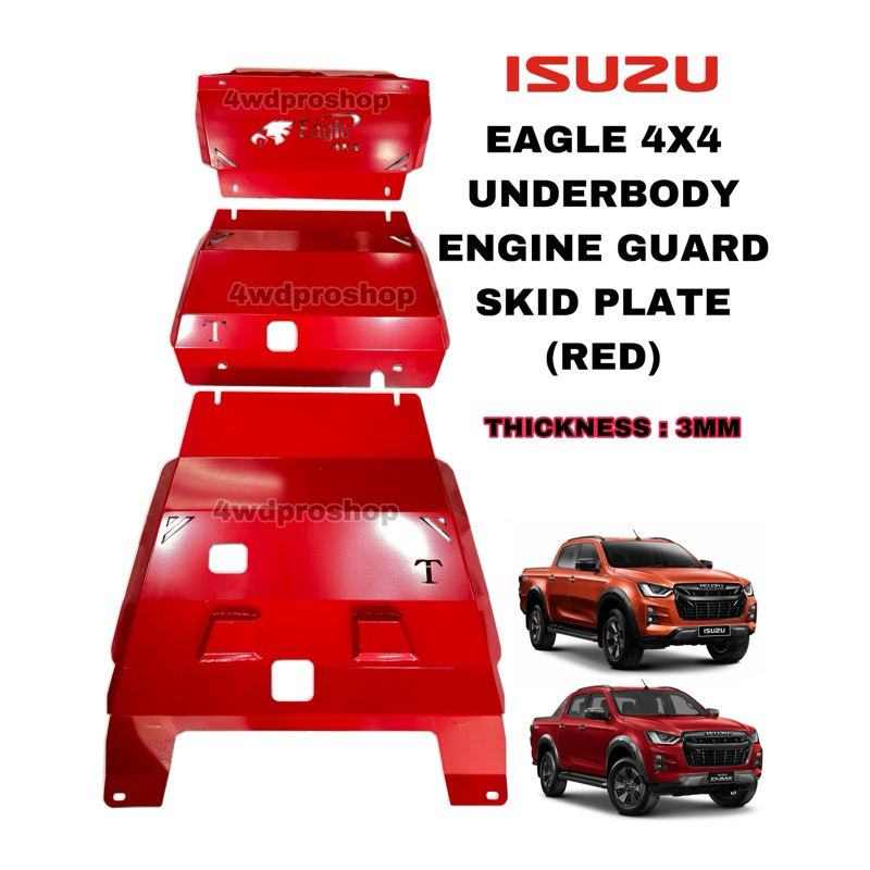 4x4 UNDERBODY ENGINE GUARD SKID PLATE ISUZU D MAX X TERRAIN ALL NEW D ...