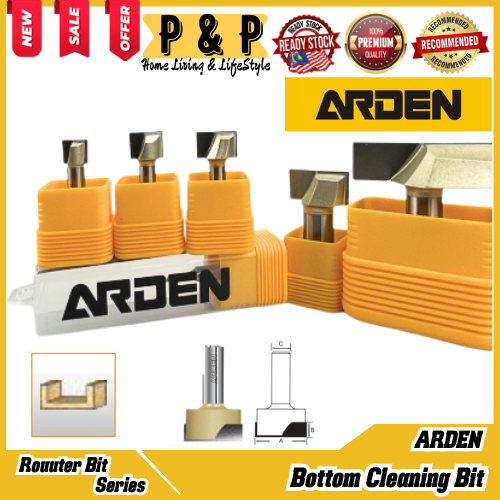 ARDEN Router Bit - Bottom Cleaning Bit ( #160 / #161 / #162 / #171 / #172 ) | Shopee Malaysia
