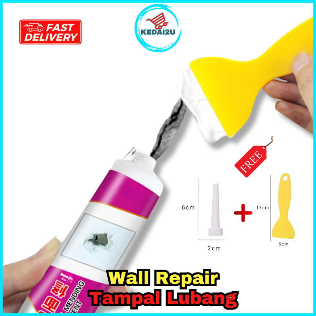 Putty Filler Simen Putih Gam Wall Crack Repair Sealer Penampal dinding ...