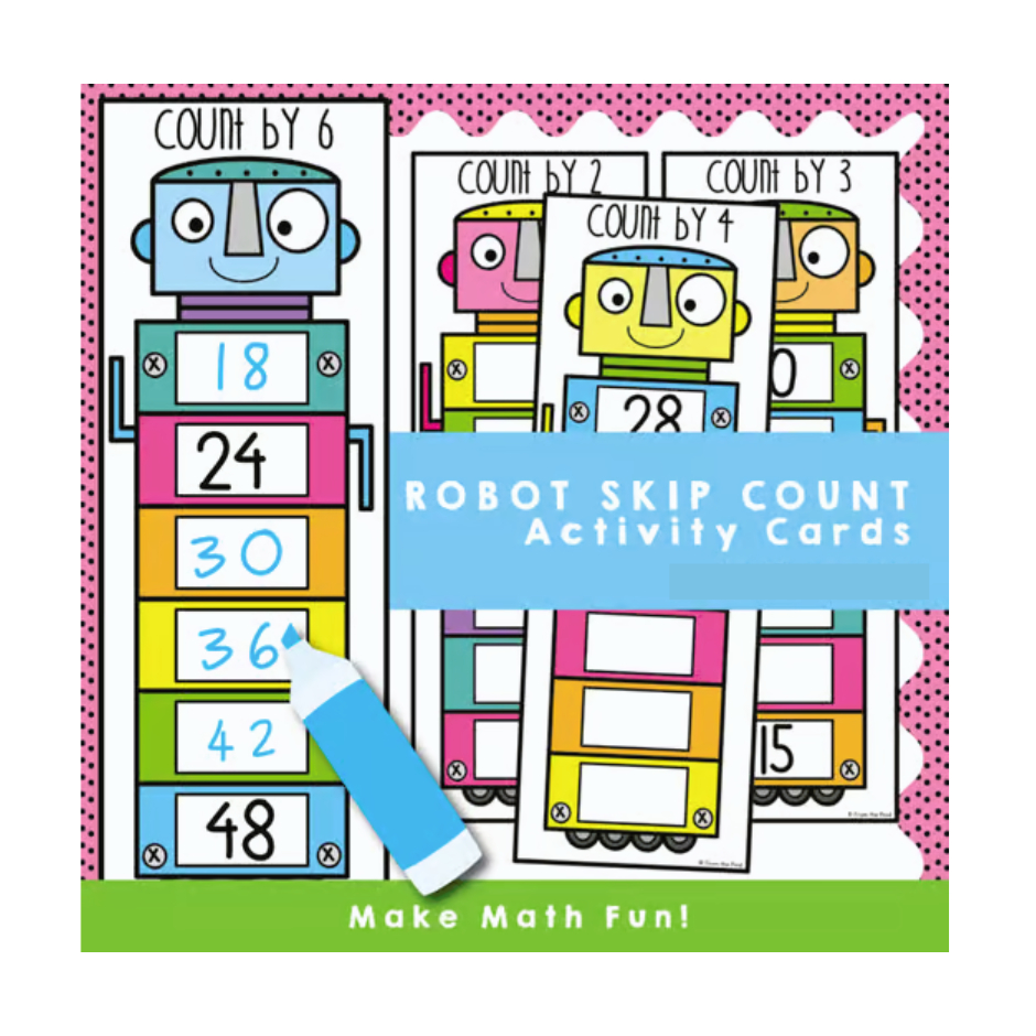A597 [PDF] – Multiplication (2-12) - Robot Skip Counting Activity Cards ...