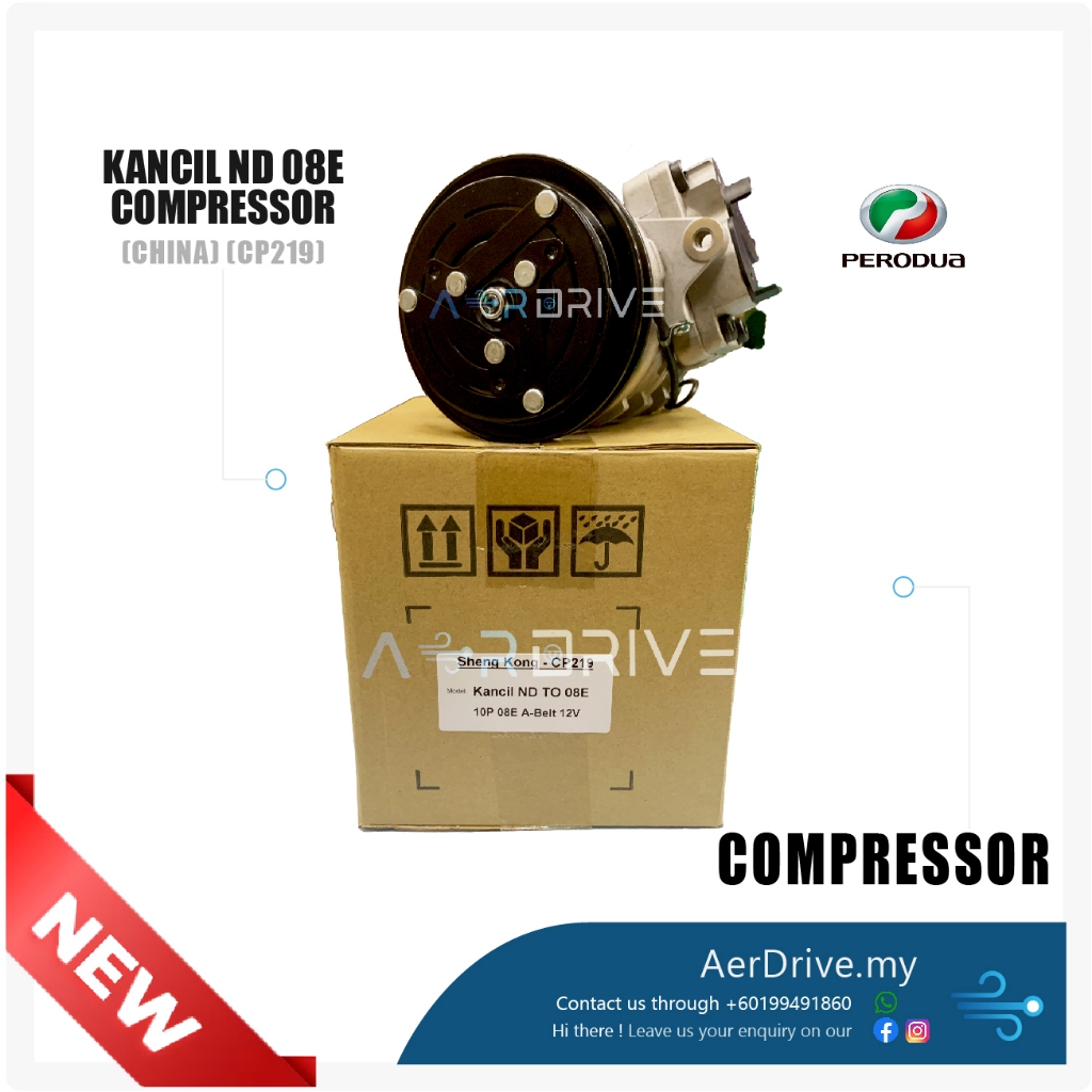 CHINA NEW PERODUA KANCIL ND TO 08E A-BELT 12V CP219 COMPRESSOR | Shopee ...