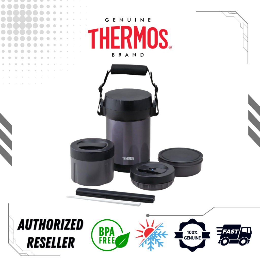 THERMOS 1.3L Flexible Lunch Jar with Chopstick [JBG-1801] Original 2 ...