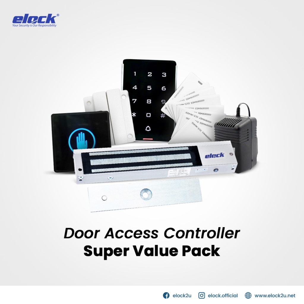Elock Door Access Control Set | Electric Lock | Touchless Exit Button ...