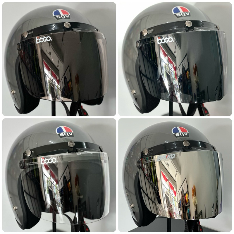 Visor BOGO Helmet Clear / Tinted / Dark Grey / Smoke BLACK CAP | Shopee ...
