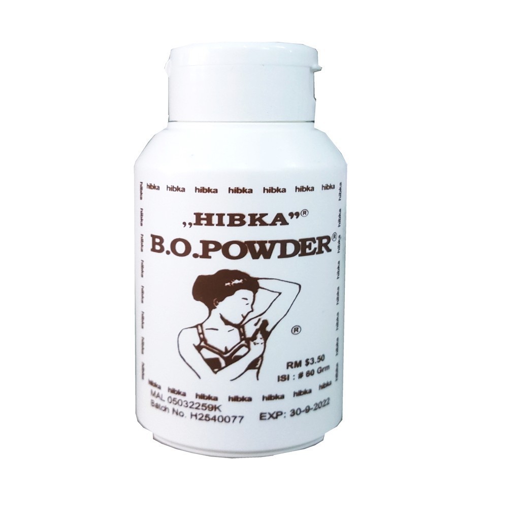 HIBKA POWDER BEDAK KETIAK WANGI BEDAK BAU BADAN BEDAK BOTOL HIBKA UBAT ...