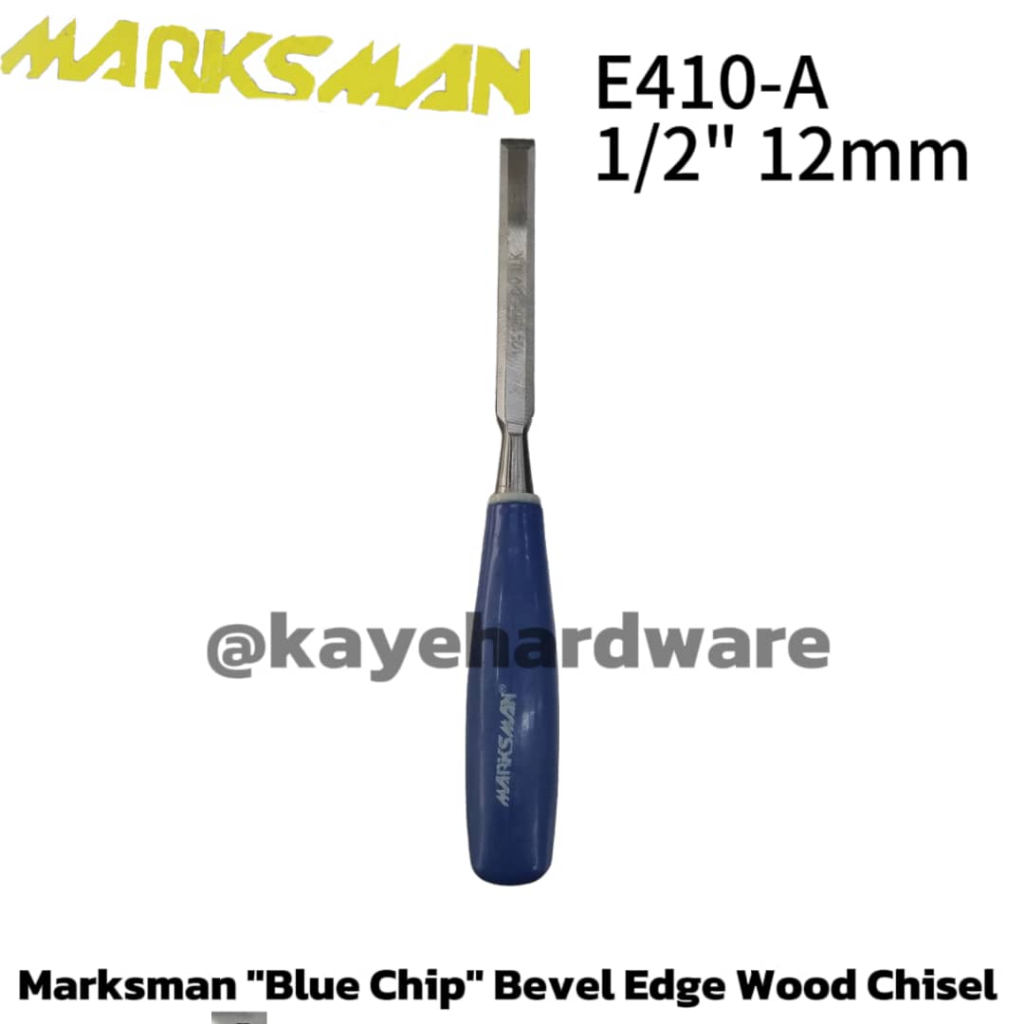 MARKSMAN ''BLUE CHIP'' BEVEL EDGE WOOD CHISEL | Shopee Malaysia