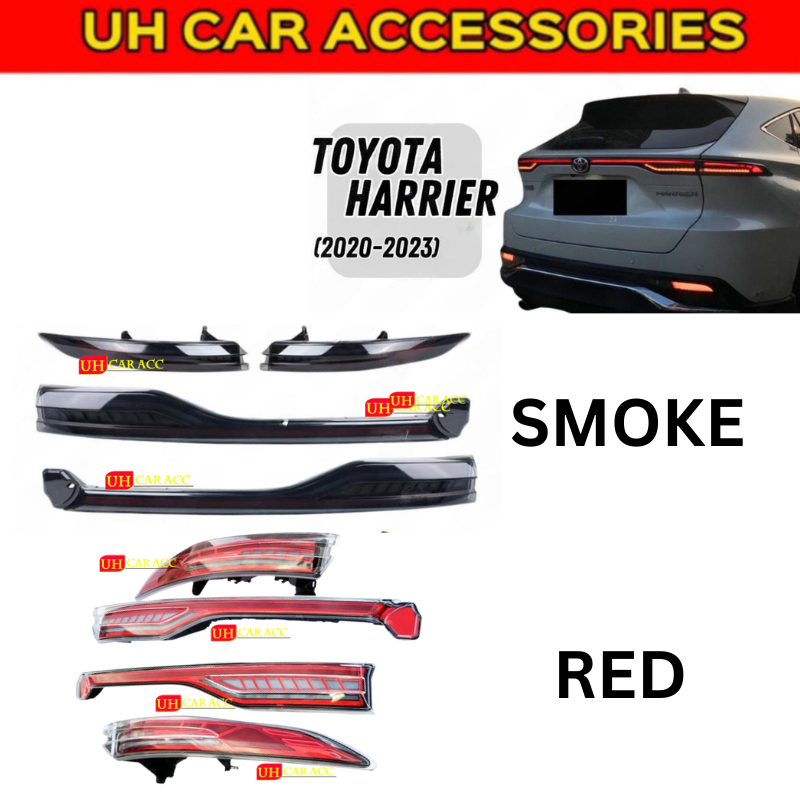 TOYOTA HARRIER (2020-2023) TAIL LAMP REAR GARNISH LED DAYLIGHT DRL TAIL ...