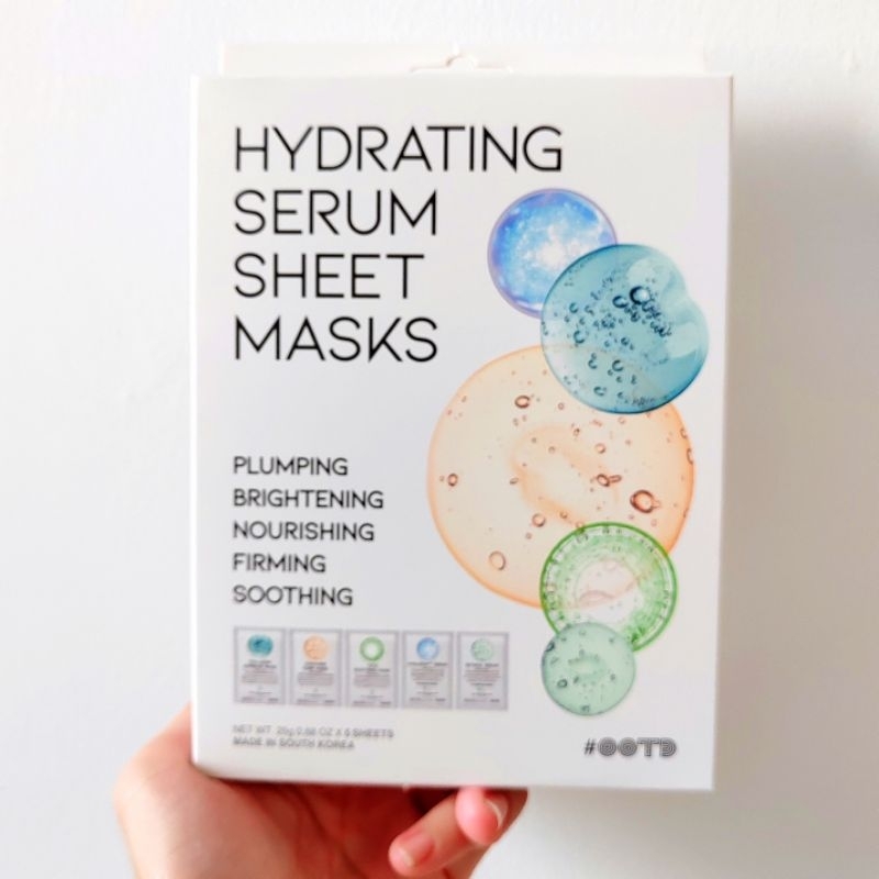 OOTD Beauty Hydrating Serum Sheet Masks 5s | Shopee Malaysia