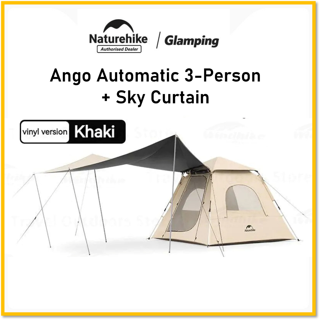 [SABAH] Naturehike Ango 3 Automatic Tent UPF50 Large Capacity Outdoor ...