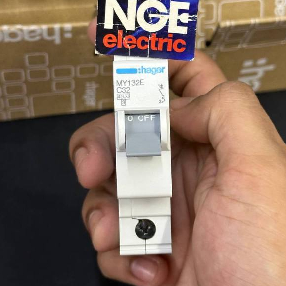 Hager MY Series 1P MCB | 6A, 10A, 16A, 20A, 32A | 4.5kA | Reliable Circuit Breaker | Shopee Malaysia