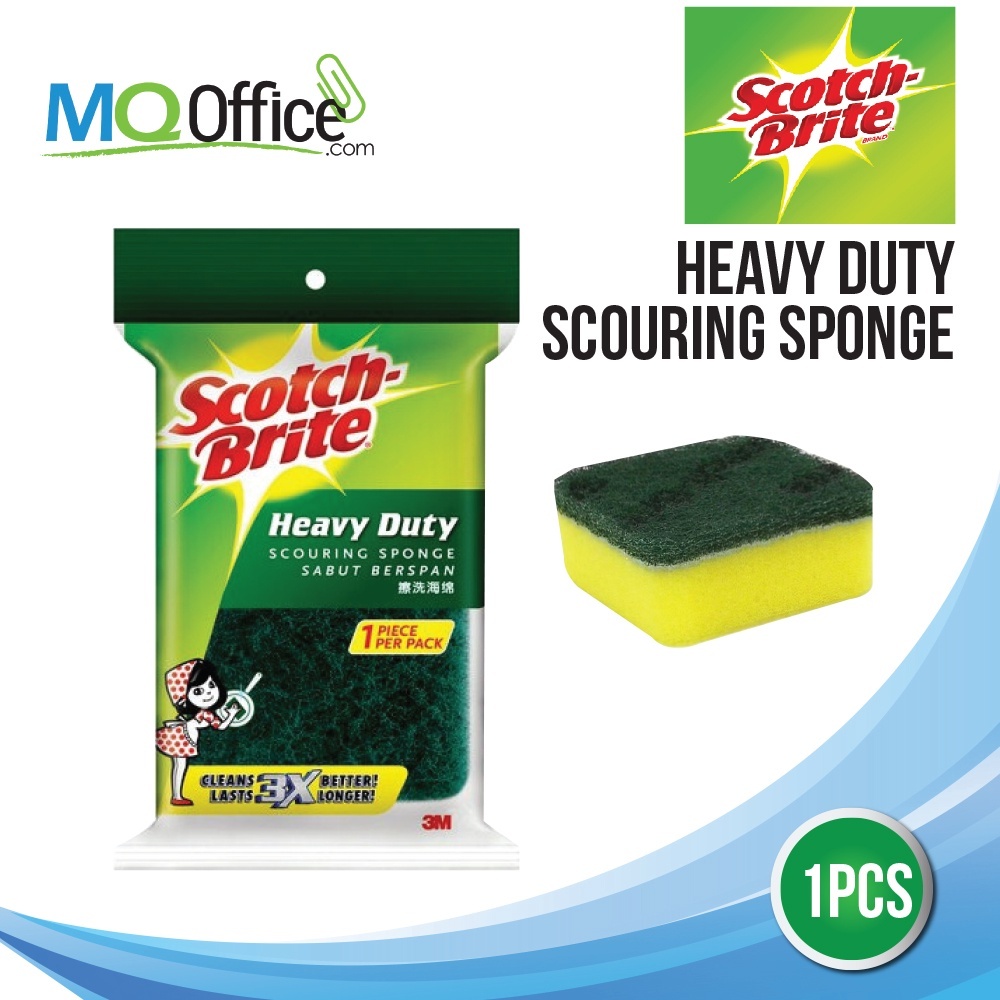 3M SCOTCH BRITE 21-1 HEAVY DUTY SCOURING SPONGE 1 PCS/PACK | Shopee ...