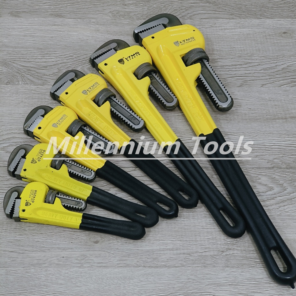 LTMS 8" | 10" | 12" | 14" | 18" | 24" Heavy-Duty Pipe Wrench | Shopee ...