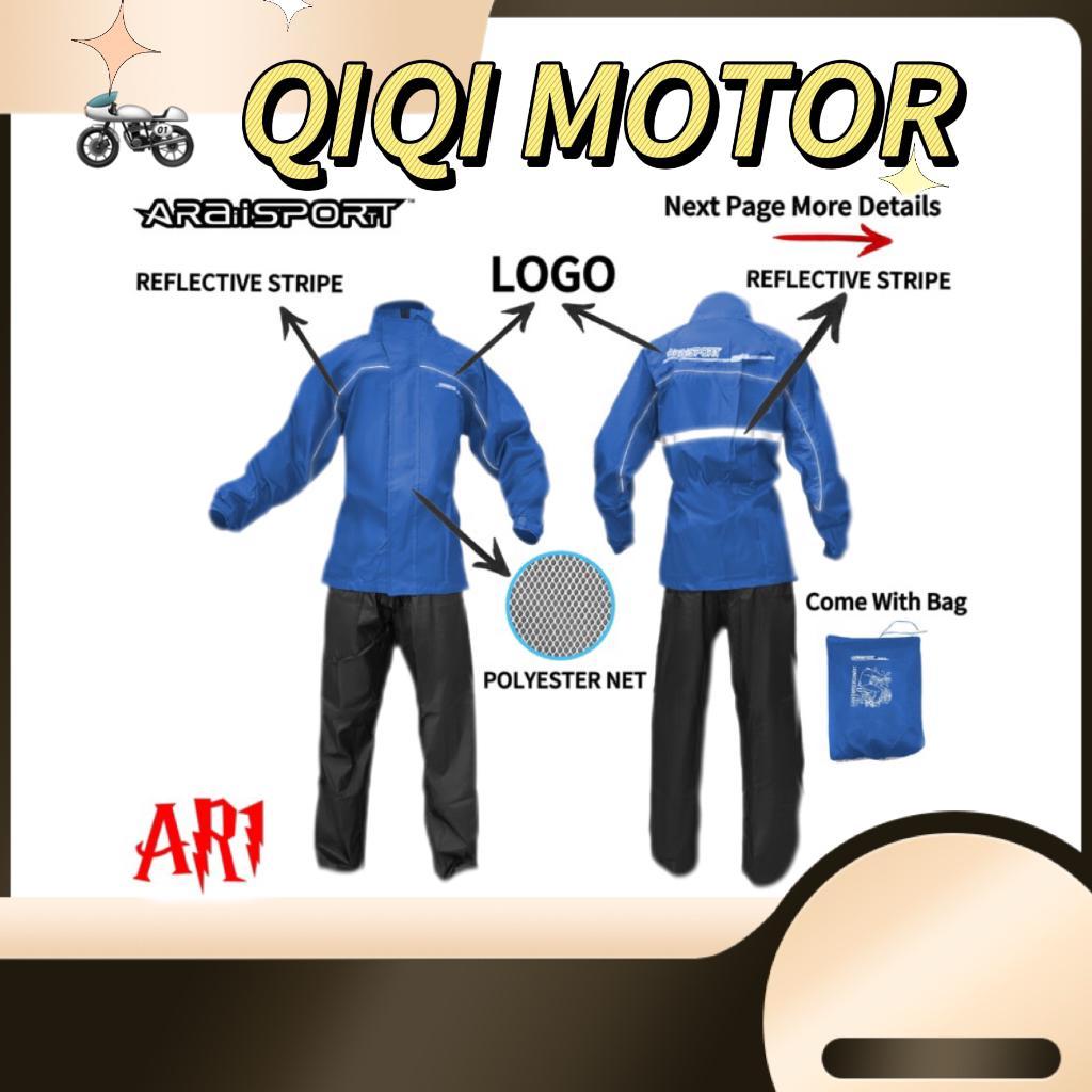 READY STOCK ARAISPORT ARAI SPORT BLUE COLOR AR1 2 LAYER BAJU HUJAN ...