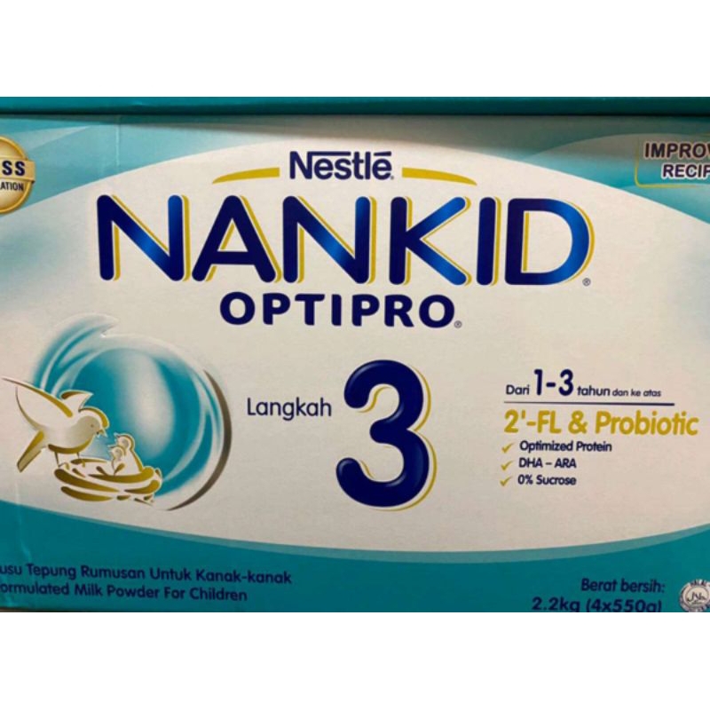 Nestle NANKID OPTIPRO Stage 3 (2.2kg) Exp 5/2025 | Shopee Malaysia