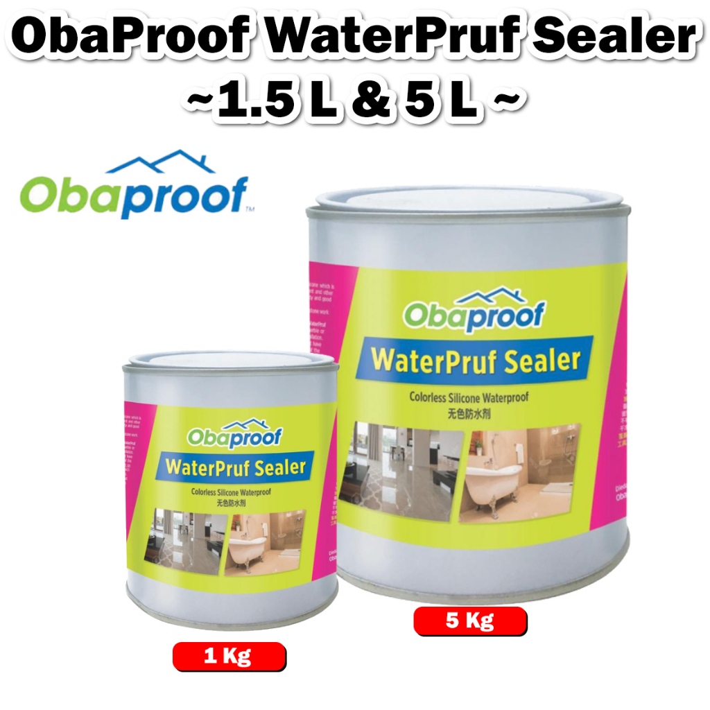 Obaproof Waterpruf clear sealer 1 & 5 Litre | Shopee Malaysia