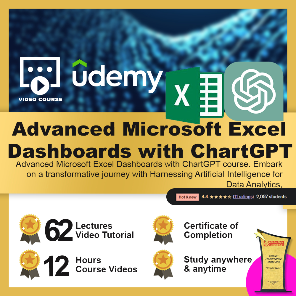 [Video Course] Advanced Microsoft Excel Dashboards with ChartGPT | Shopee Malaysia