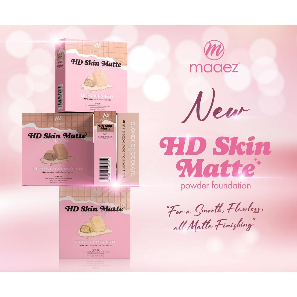 MAAEZ HD SKIN MATTE POWDER FOUNDATION SPF30 | Shopee Malaysia