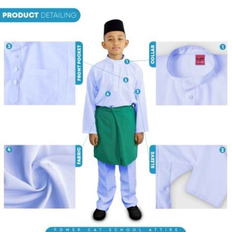 Baju Melayu Sahaja (Kain Biru Nila Koshibo) | Shopee Malaysia