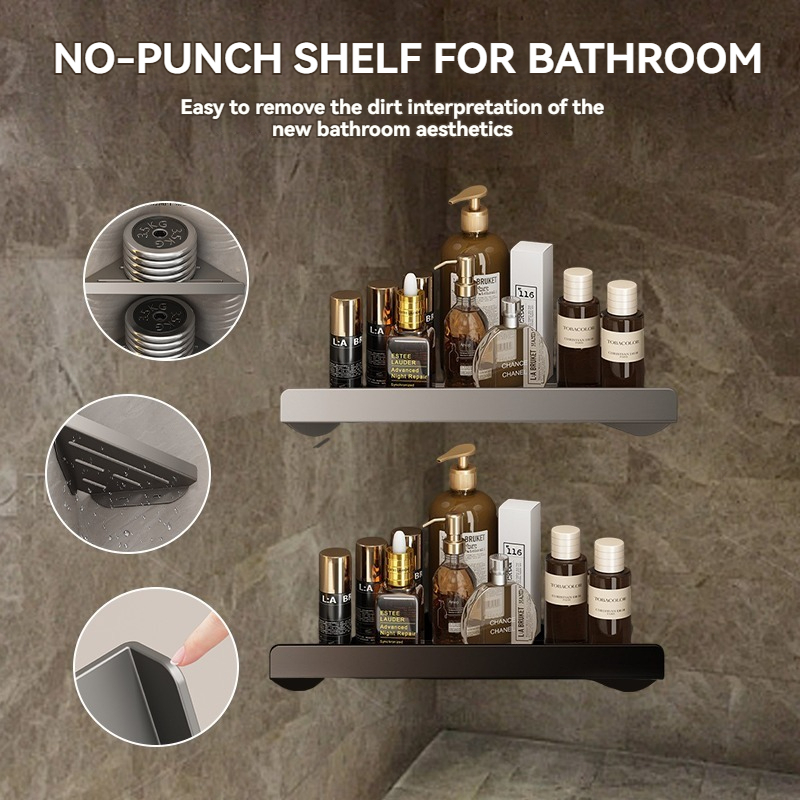 Latest Style Toilet Triangle Shelf Perforation-Free Wall-Mounted Wall ...