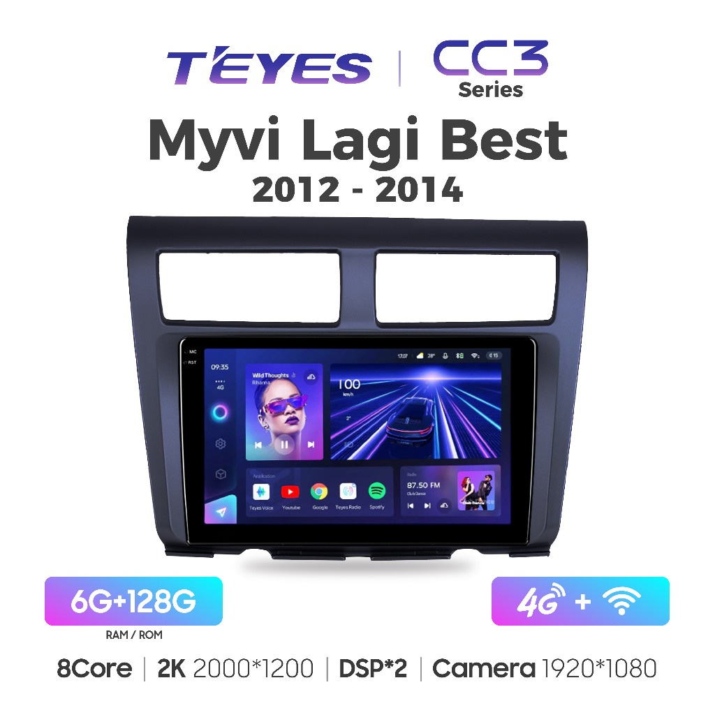TEYES CC3 Series Perodua Myvi Lagi Best 2012-2014 Android Car Player 9" | Shopee Malaysia