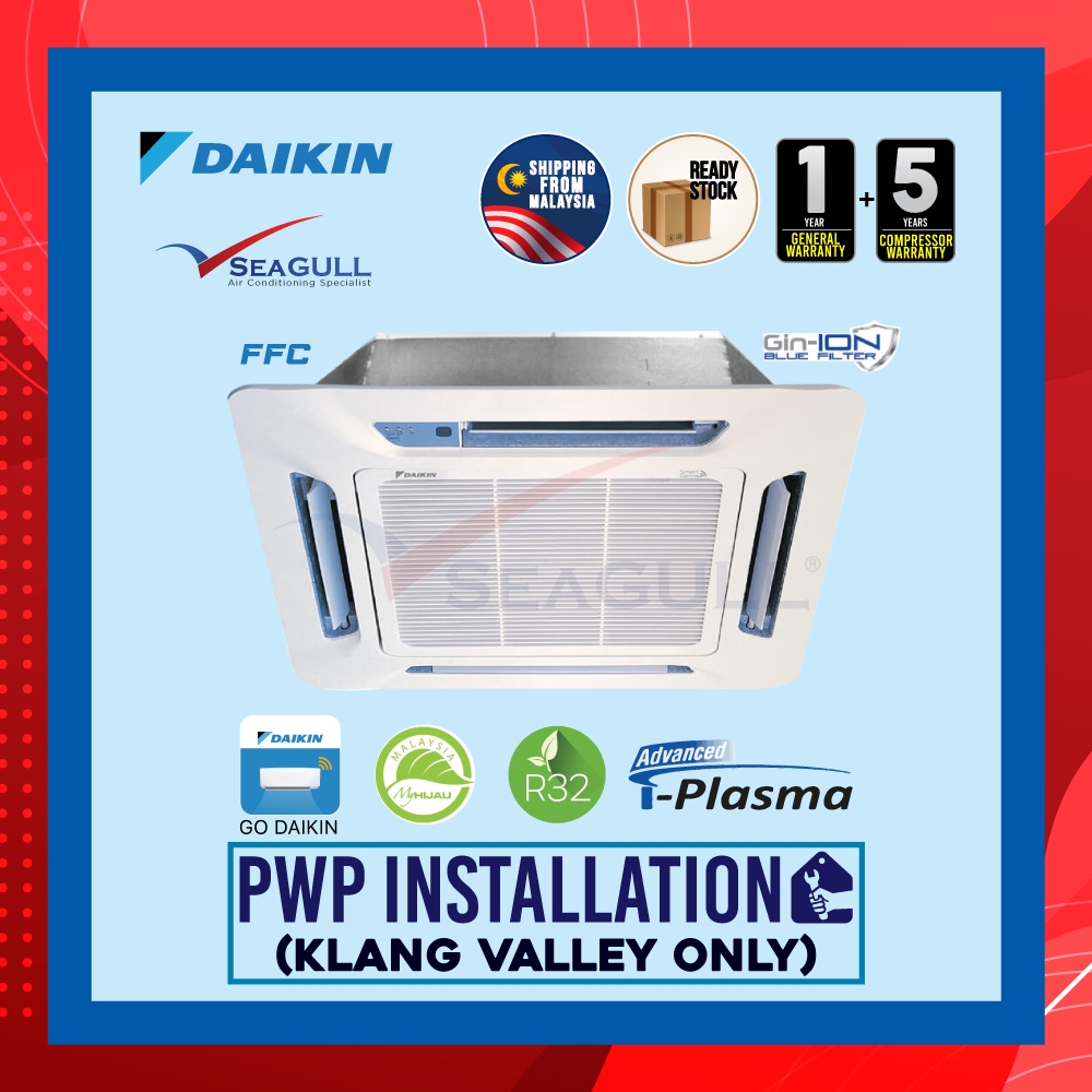 (Wi-Fi)(GIN ION) Daikin Ceiling FFC-A Series Cassette Non-Inverter 1.0 ...