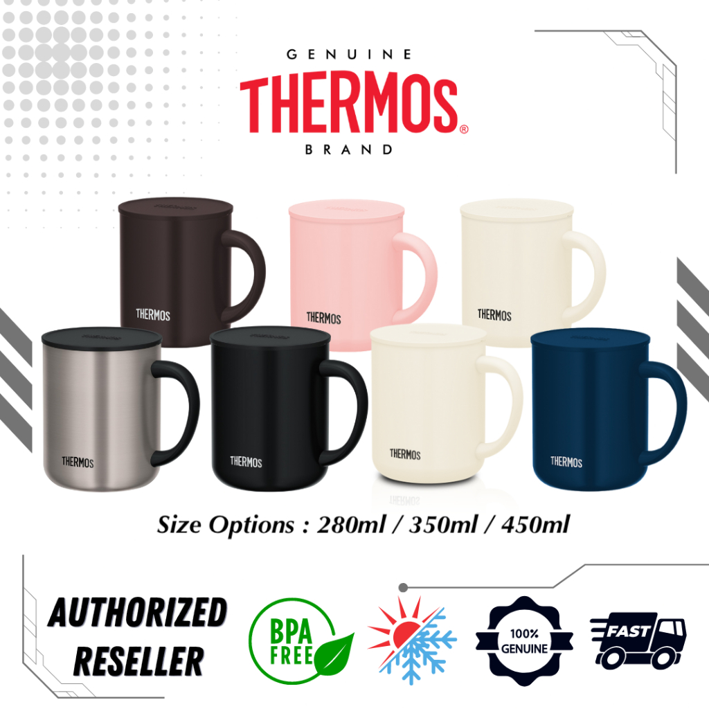Thermos Vacuum Insulated Mug with Cover (280ml / 350ml / 450ml) - Original (2 Years Warranty ...